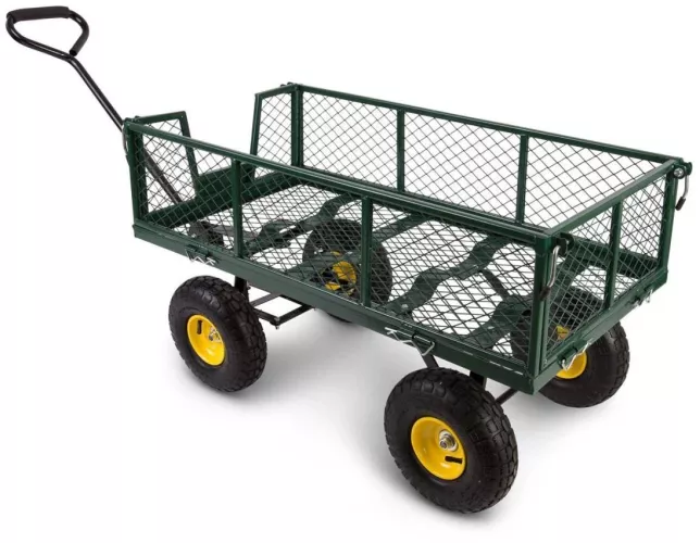 Carucior de gradina transport metalic max. 300 kg 95x52x57 cm - cel.ro