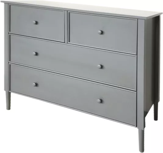 Comoda mdf gri Aviela 100x40x85 cm 0000356819 - cel.ro