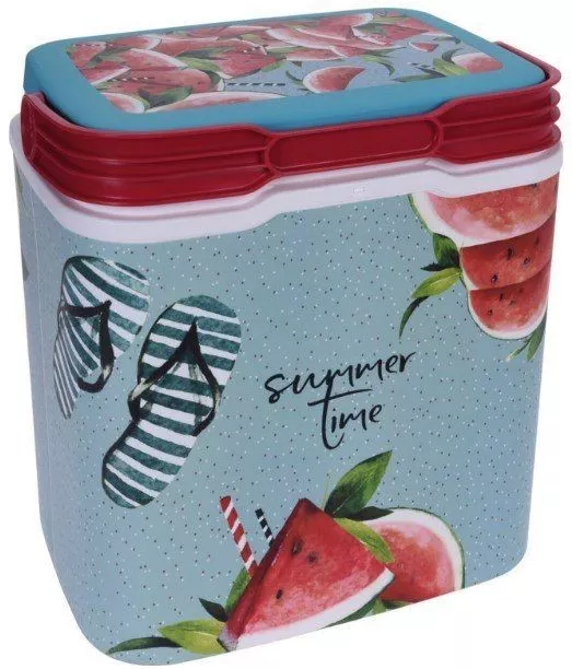 Geanta frigorifica pentru camping volum 29 Litri decorata cu modele ...