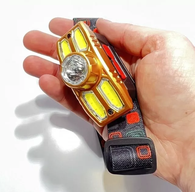 Lanterna de cap led XPE+COB cu incarcare USB Set - 10 buc HX209-10 - cel.ro