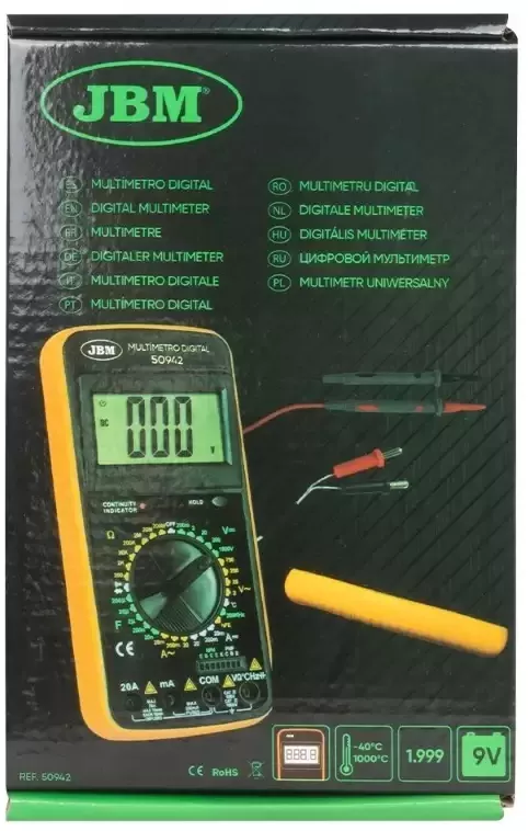 Multimetru digital JBM JBM-50942 - cel.ro
