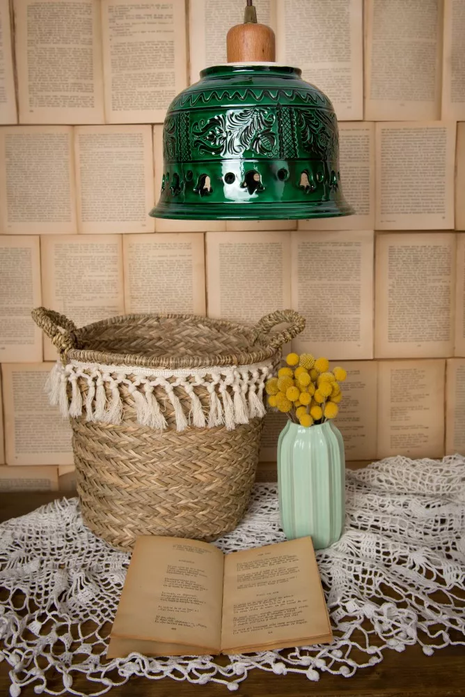 Pendul Deco Republic Radacini - Laleaua E27 1x60W ceramica autentica ...