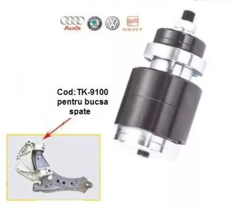 Presa pentru extras si montat bucsa trapez grup VAG Toolhub TH-9100 - cel.ro