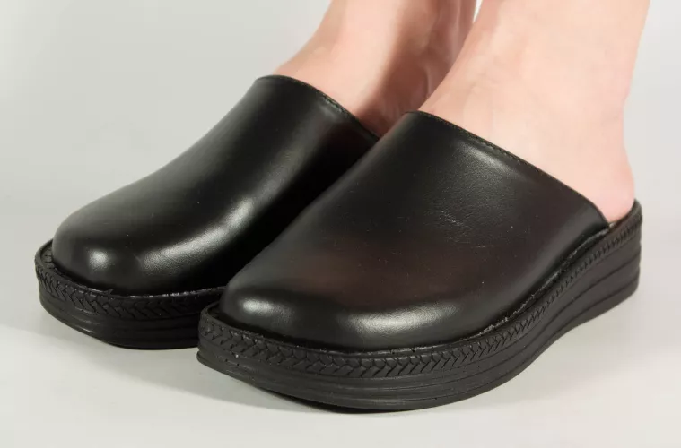 Saboti platforma negri piele naturala cod SBM4A 38 - cel.ro