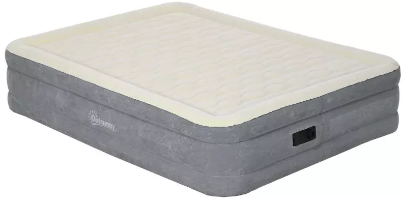 Saltea camping gonflabila cu pompa electrica incorporata 220-240 V PVC ...