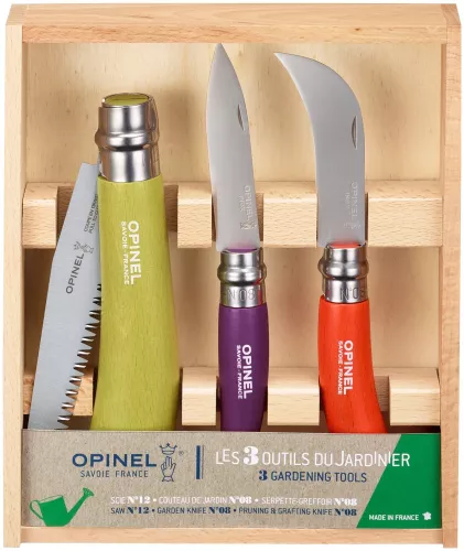 Set 3 cutite de gradinarit inox - Opinel KTS001617