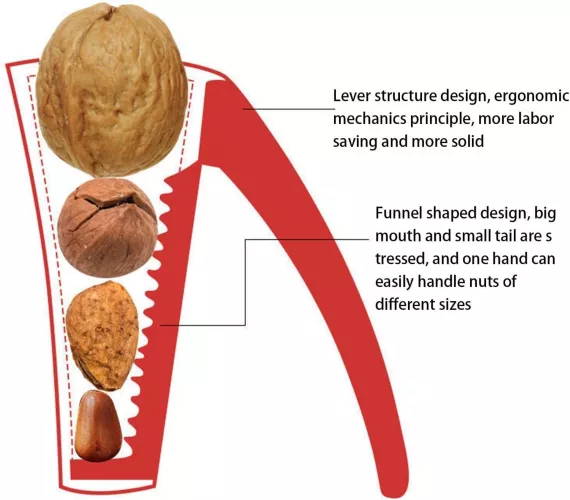 Spargator de Nuci si alune din metal rosu 2lg3_794152760 - cel.ro