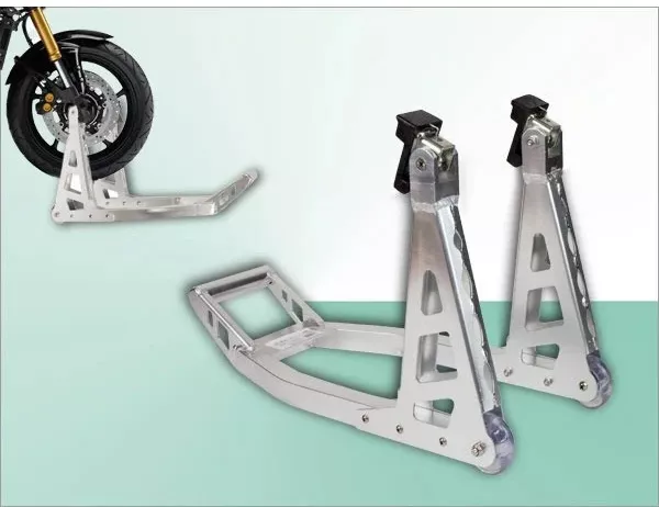 Stand motocicleta din aluminiu pentru roata din fata Dema 24195 225 Kg ...
