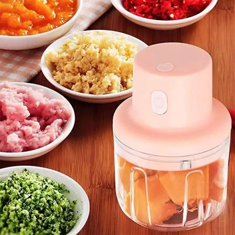 Mini Tocator Electric Portabil SIKS Pentru Alimente 250ml Rezistent la ...