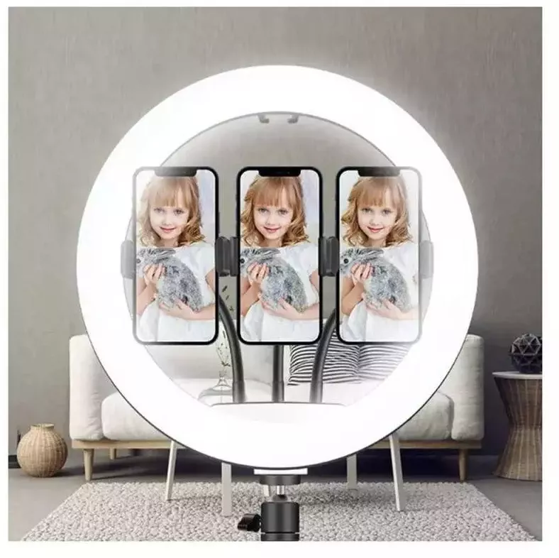 Lampa Circulara SIKS Ring Light LED Make-UP 45cm 18inch Telecomanda Selfie 3 - cel.ro