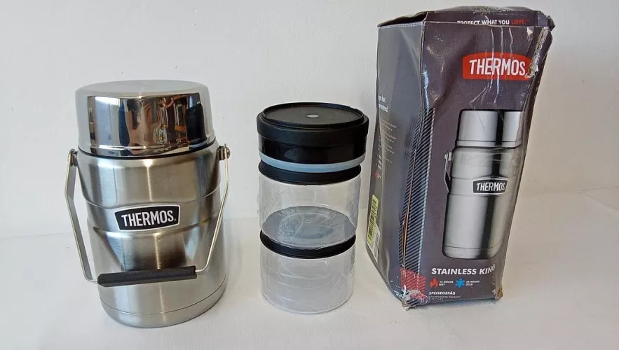 Recipient izolat termic pentru alimente Thermos King JAR 1 20 L otel ...