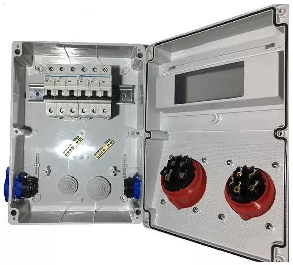 Tablou organizare santier cu 10 module 1 priza 5 poli 16A 1 priza 5 ...