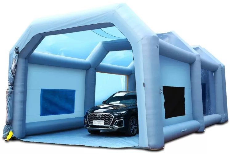 Cabina de vopsit gonflabila Vevor 2 x suflante 950/1100W dimensiune ...