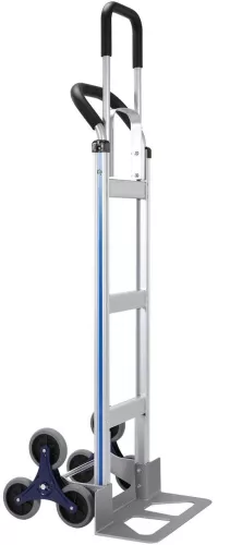 Carucior pentru urcat scarile 6 roti Capacitate 250 kg Greutate 8.8 Kg ...