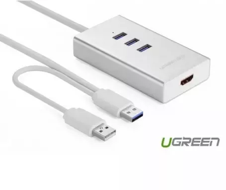 Convertor adaptor multidisplay USB 3.0 la USB 3.0 la HDMI +3 porturi ...