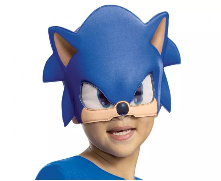 Costum carnaval Ariciul Sonic pentru copii albastru marime M 7-8 ani ...