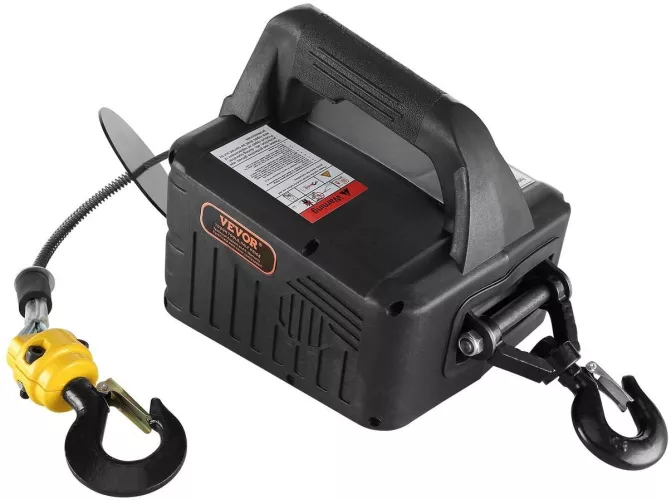 Electropalan portabil Vevor 2 in 1 Inaltime 7 m max 500 kg 4m/min ...