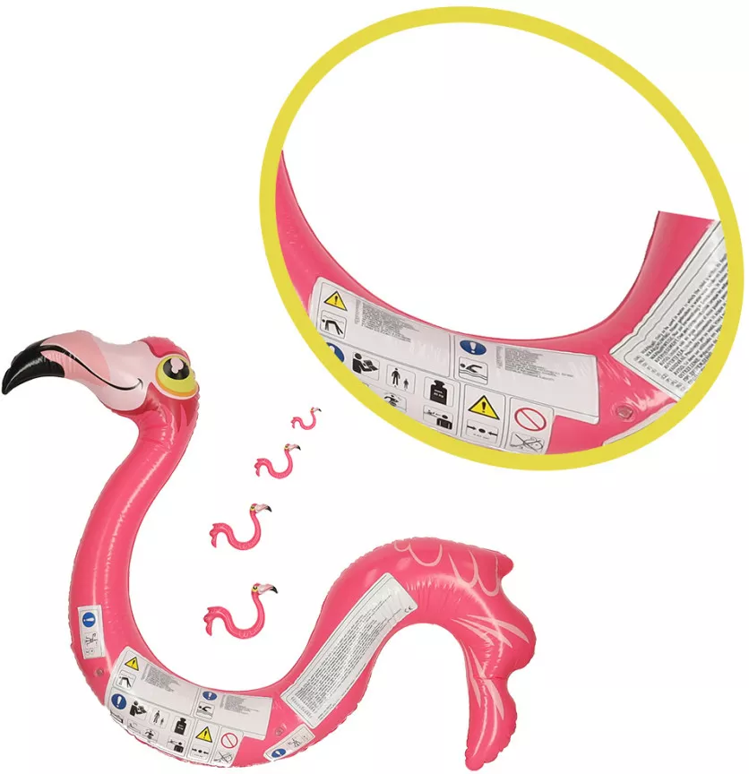 Flamingo plutitor gonflabil pentru piscina roz 131 cm IK711 - cel.ro