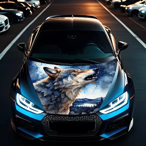 Folie Capota Auto Hood Art rezistenta la exterior marime L 180 x 130cm ...