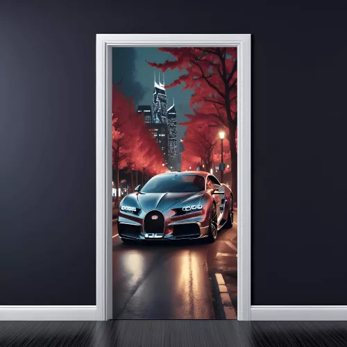 Folie imprimata color pentru decor Usa dimensiune 200 x 90cm model AVX-DR08