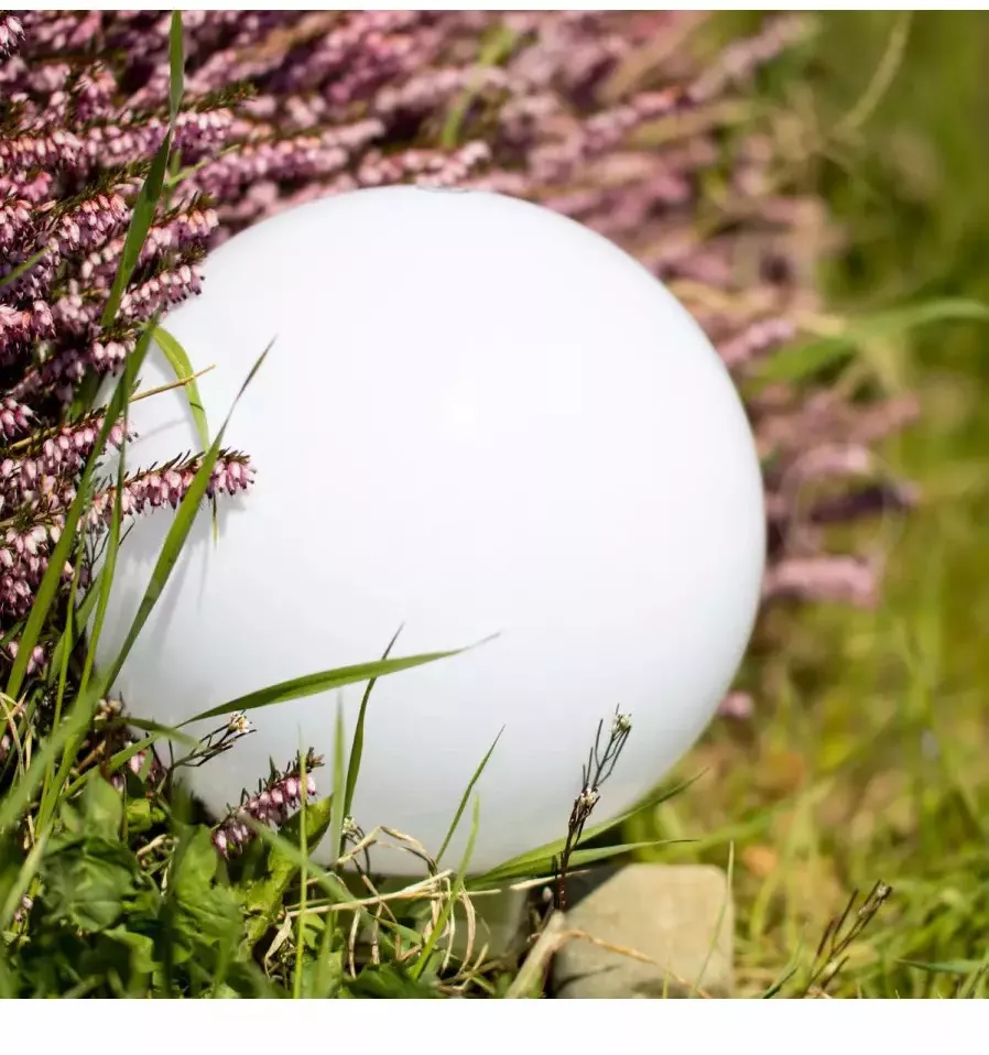 Lampa solara de gradina cu LED RGB model glob diametru 20 cm PL152 - cel.ro