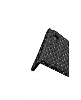 Masa de bord din piele eco suport pahar Negru cu Gri compatibila Mercedes