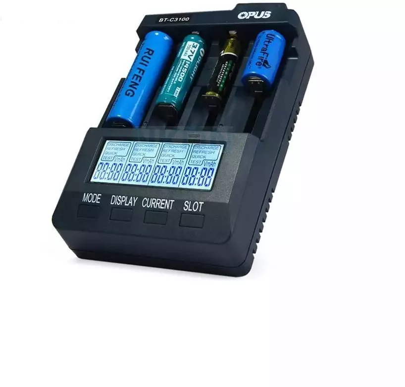 Opus BT-C3100 versiunea 2.2 Intelligent Li-Ion / NiCd / NiMH incarcator ...