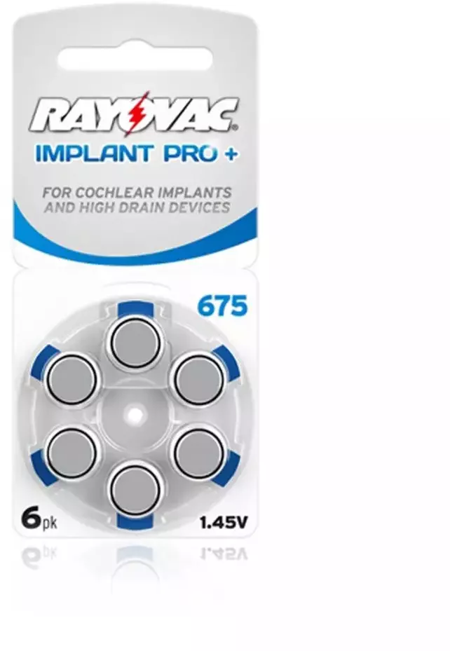 Rayovac 675 IMPLANT PRO+ baterii aparate auditive BL256-1x