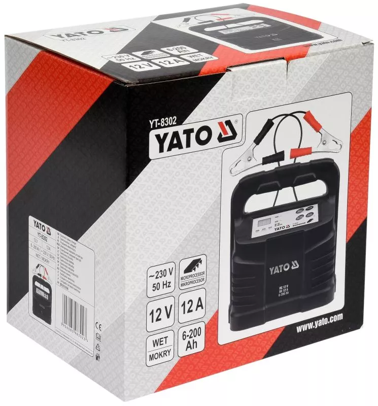 Redresor 12V 12A 5-200Ah YATO YT-8302 YT-8302 - cel.ro