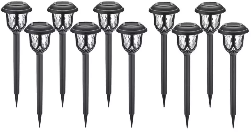 Set 10 lampi solare pentru gradina 30.5 cm TZ457 - cel.ro