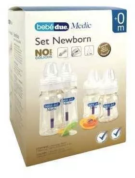 Set 2 biberoane nou-nascuti si 2 suzete Medic BebeduE 80146 80146 ...