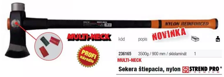 Topor pentru lemne Strend Pro Premium Everest LSA ALU 3500 g multi-neck ...