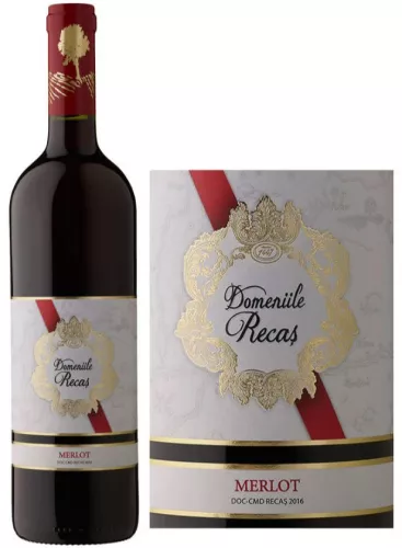 Vin Rosu Demisec Domeniile Recas Merlot 0.75 L - SFW505772 aeur_2108865 ...