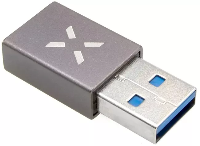 Adaptor USB 3.0 la Type-C 5Gbps 2.4A aluminiu - Fixed FIXA-CU-GR - Grey ...