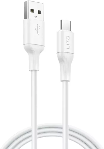 Cablu de Date cu Mufe USB Type-C 1m - Lito LD06 - White lxut_480509583 ...