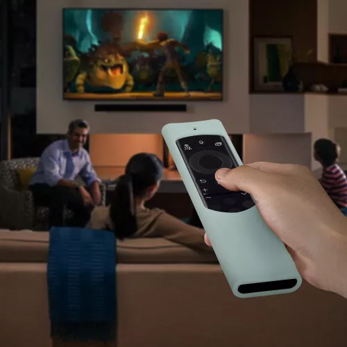 Husa Telecomanda Kwmobile pentru Samsung Smart TV TM2280e Verde Silicon ...