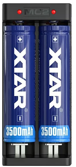 Incarcator pentru baterii Li-ion 18650 Xtar MC2 USB-C / celule cilindrice BLR113 - cel.ro