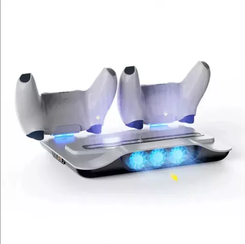 Statie PS5 pentru racire si incarcare controller design premium cu 2 ...