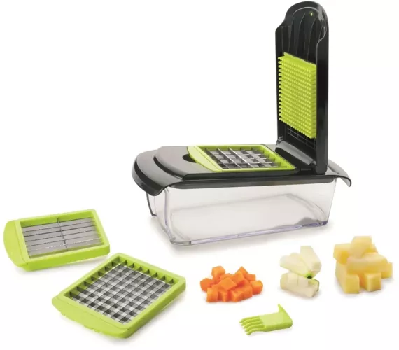 Feliator legume Ibili otel inoxidabil/plastic 27x12 cm negru/verde - cel.ro