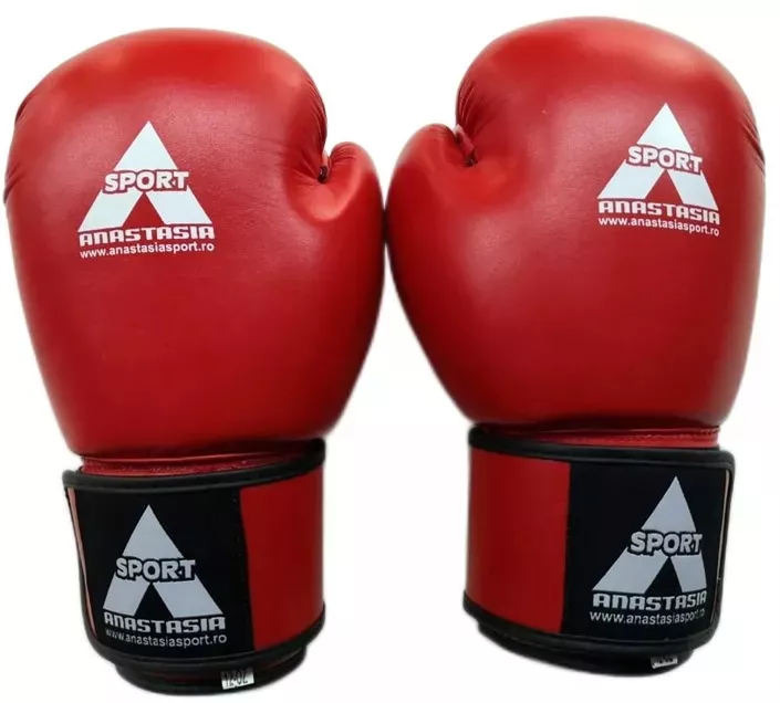 Manusi profesionale box lupta Anastasia Sport piele naturala rosii ...