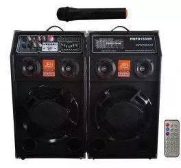 Set Boxe Profesionale JRH cu Microfon Wireless inclus Telecomanda USB ...