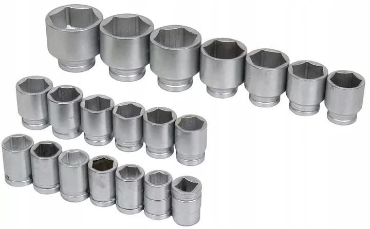 Trusa chei tubulare 26 piese 21-65mm hexagonale 6 colturi de forta 3 4 ...