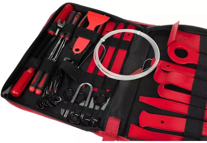 Trusa cu 40 Ustensile Demontare Auto Kit complet Sistem Audio Plansa ...