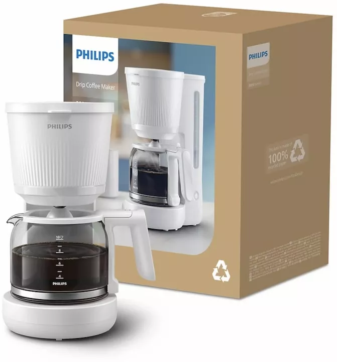 Cafetiera Philips HD7411/00 seria 3000 vas de 1.3L Sistem anti-picurare ...