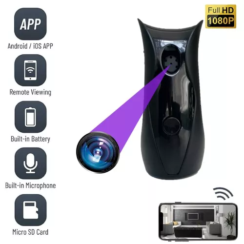 Camera Spion WIFI TSS-AIR-IR Ascunsa in Odorizant de Camera Full HD 5MP ...
