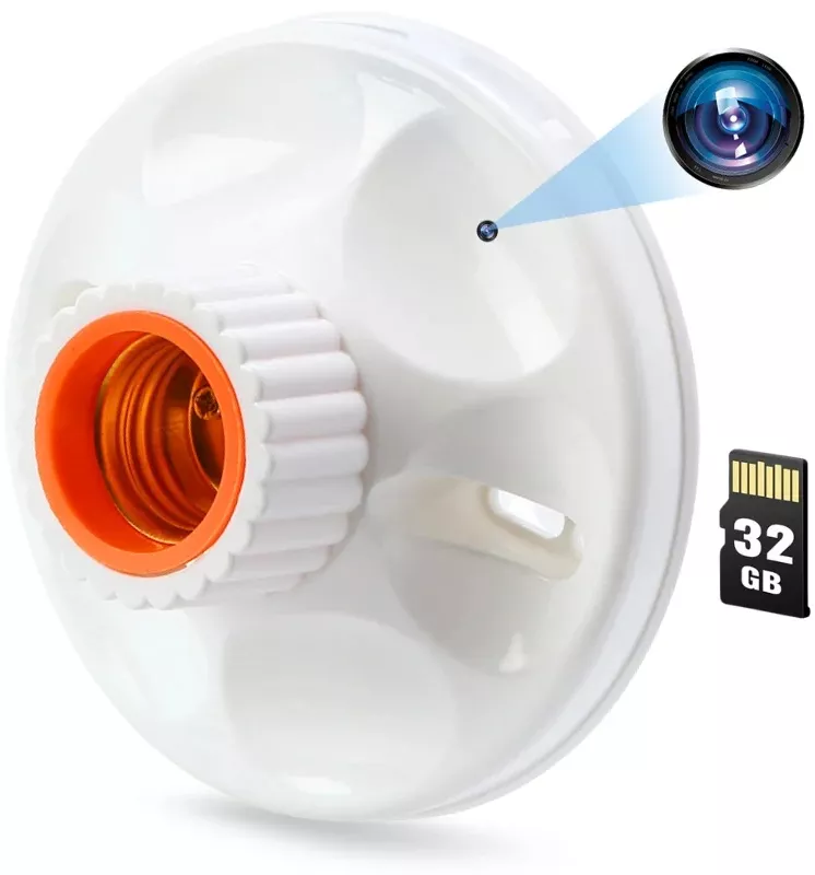 Camera Spion in Dulie bec E27 iUni SB1 Wi-Fi 32GB Full HD Senzor ...