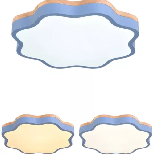 Plafoniera dormitor copil LuminiLux Blue 50 cm Metal+Acril LED zrgn ...