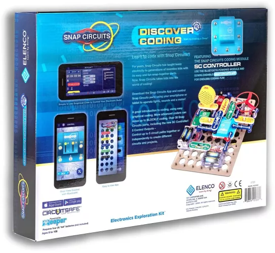 Snap Circuits Discover Coding SCD303 - Set educativ cu circuite electronice - cel.ro