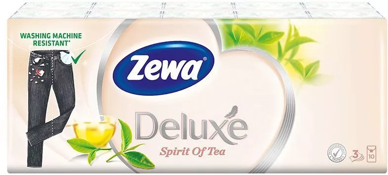 Batiste nazale Zewa Deluxe Spirit of Tea 3 straturi 10 x 10 100 buc ...
