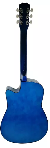 Chitara clasica din lemn 95 cm Cutaway albastru marin g10-1 - cel.ro